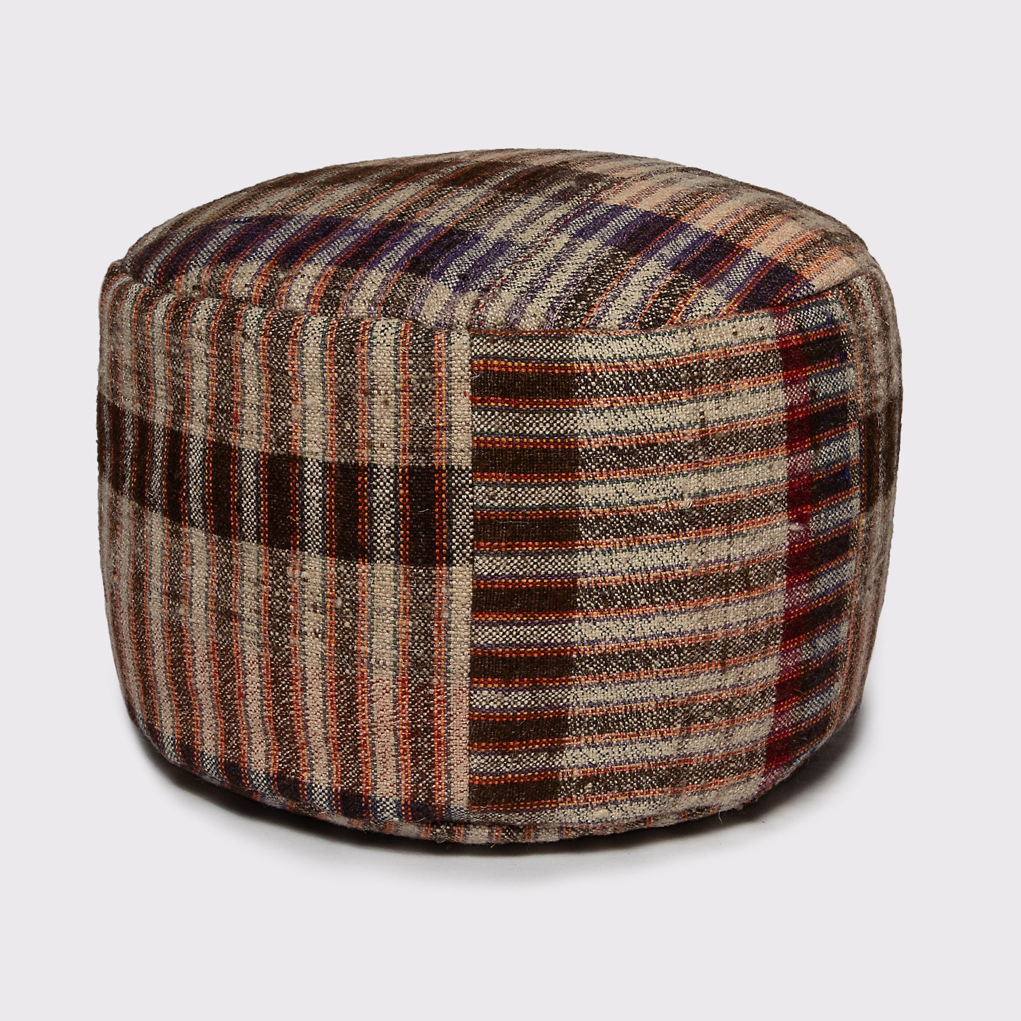 Vintage Cereal Sack Round Pouf #14 – FIELD + SUPPLY