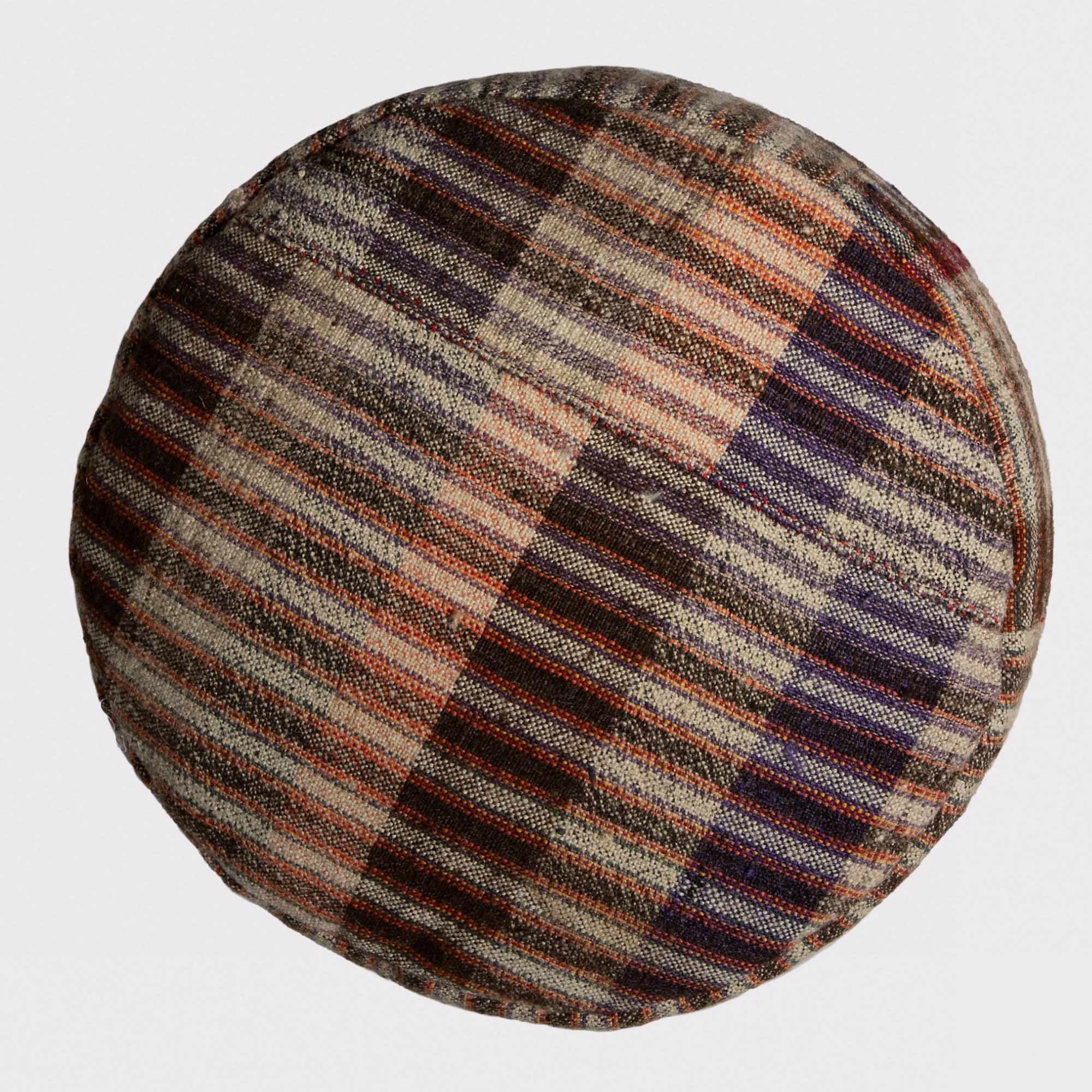 Vintage Cereal Sack Round Pouf #14 – FIELD + SUPPLY