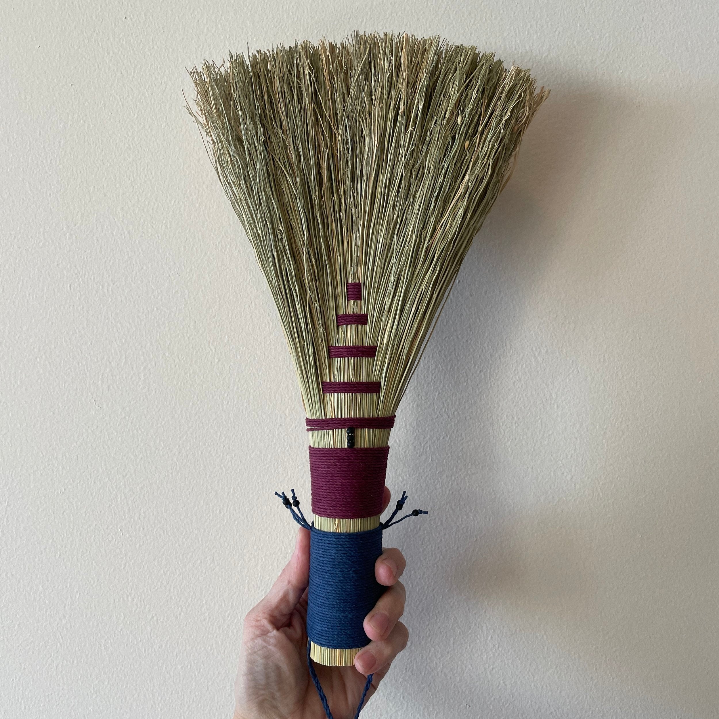 Large Hawk Broom - Burgundy & Blue – FIELD + SUPPLY